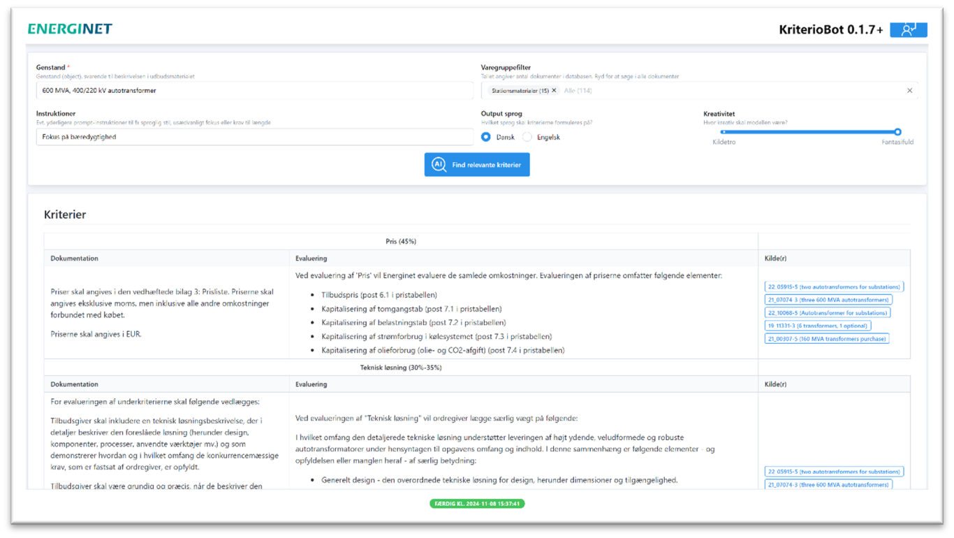 Case | GenAI streamlines procurement and tenders at Energinet